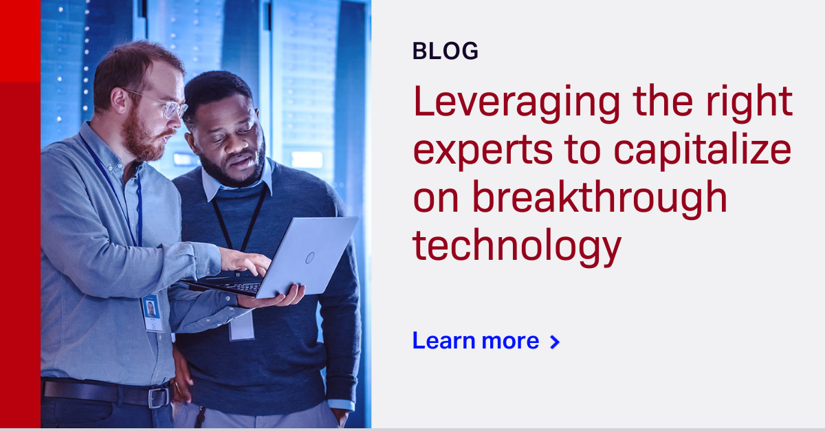 Leveraging the right experts to capitalize on breakthrough technology - Ciena