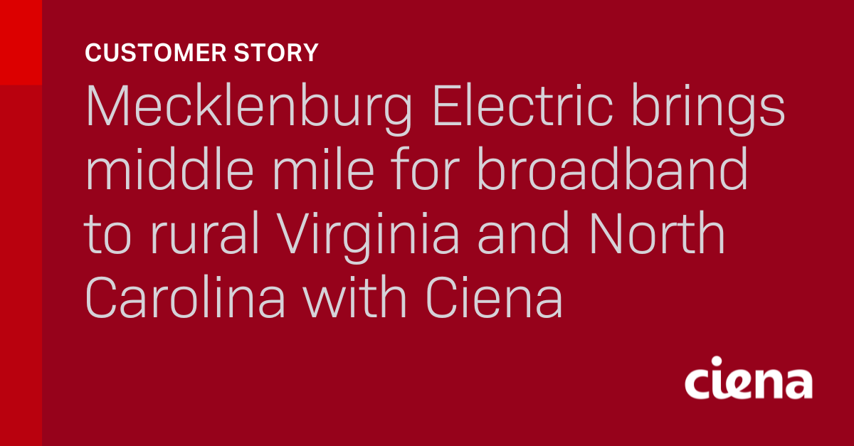 Mecklenburg Electric brings middle mile for broadband to rural Virginia ...