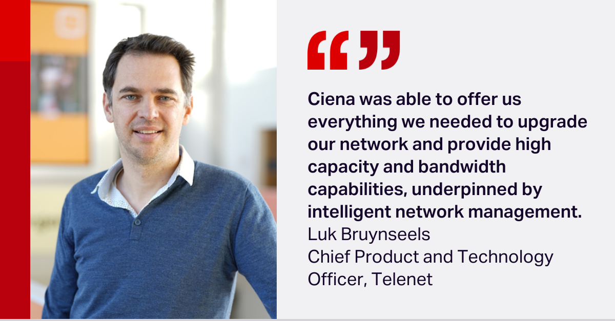 Telenet Selects Ciena for Network Upgrade Across Belgium - Ciena