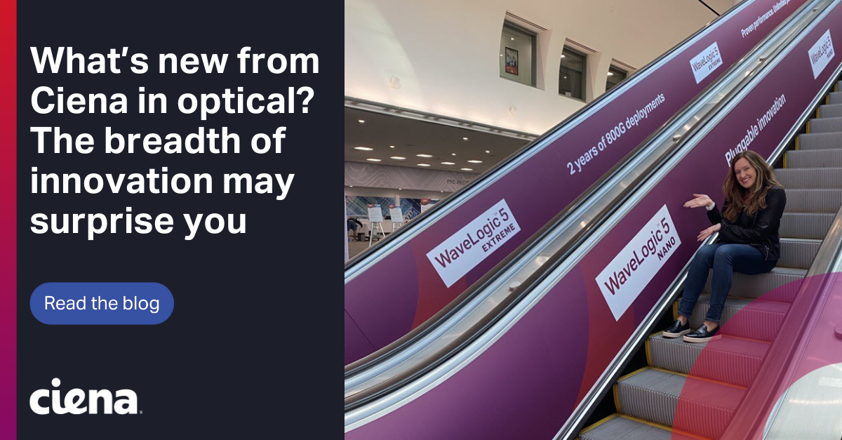What’s new from Ciena in optical? The breadth of innovation may ...